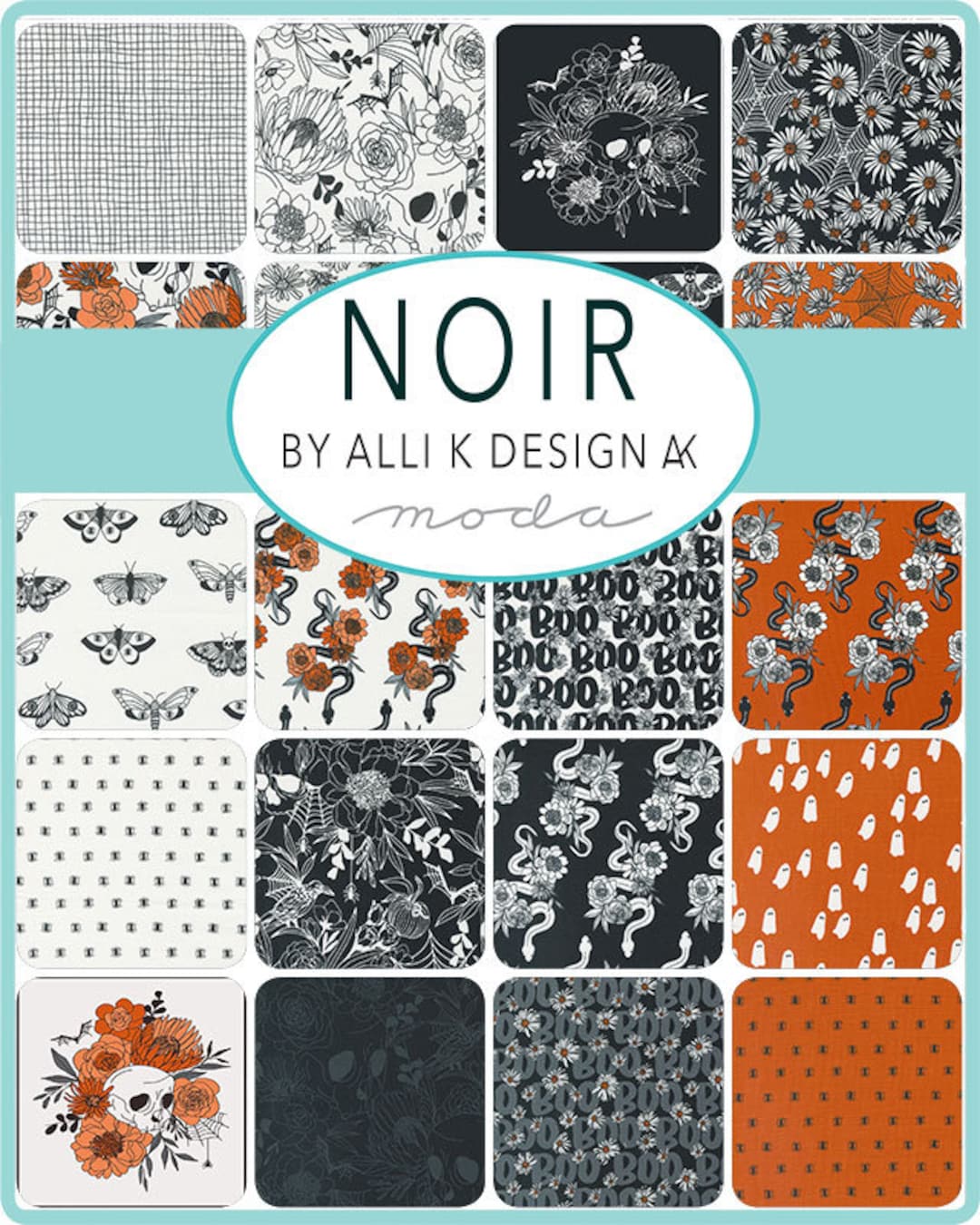 Noir Charm Pack by Alli K Design 42 5" Fabric Squares. ***in Stock ...