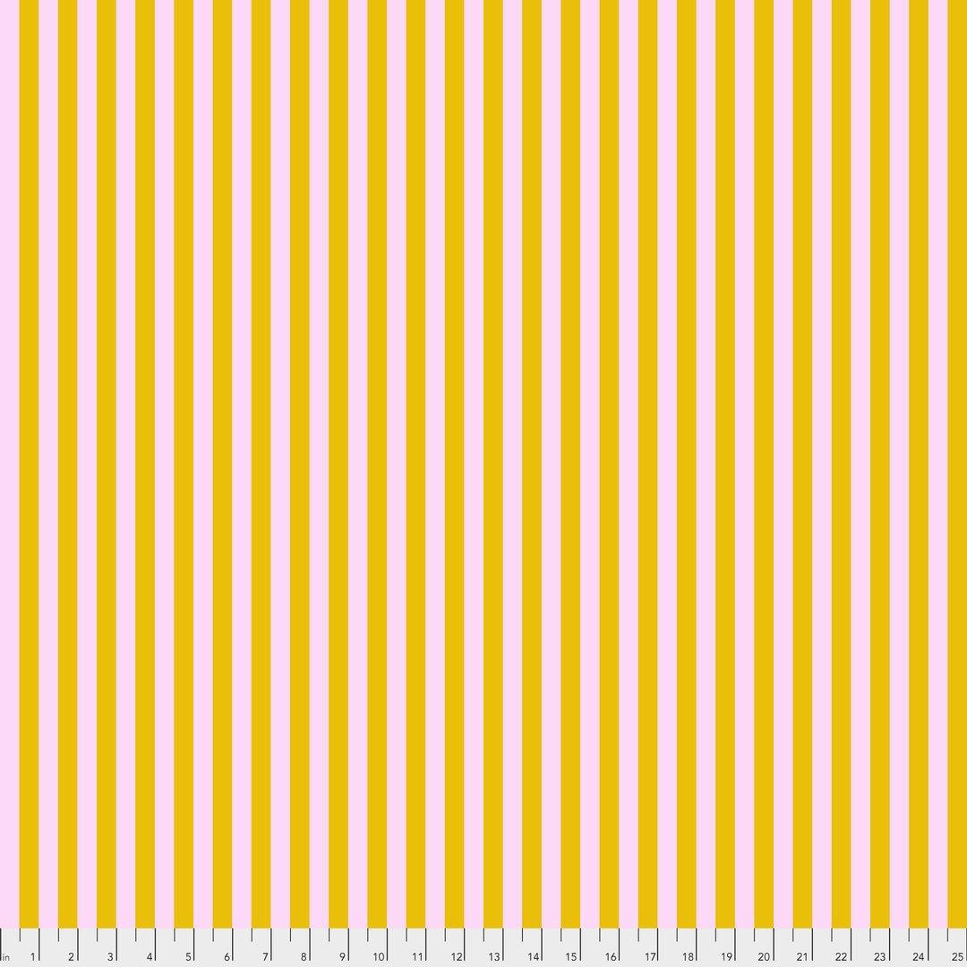 Tula Pink Tent Stripe Marigold PWTP069- 100% Cotton - Free Spirit ...