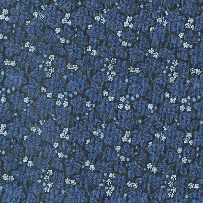 Moda Morris Meadow 8372 14 Woad Blue Barbara Brackman - Etsy