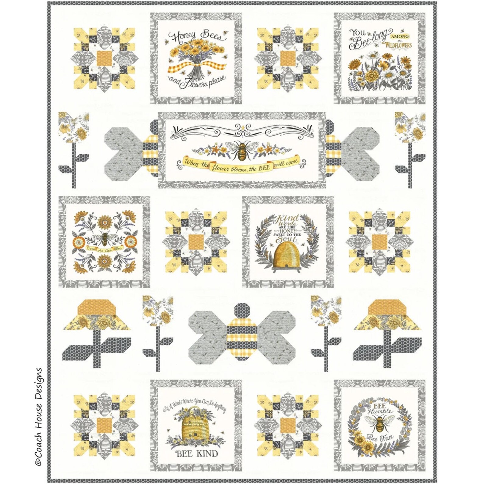 Honey to the Soul Quilt Kit by Deb Strain Made With Lavender and Honey ...