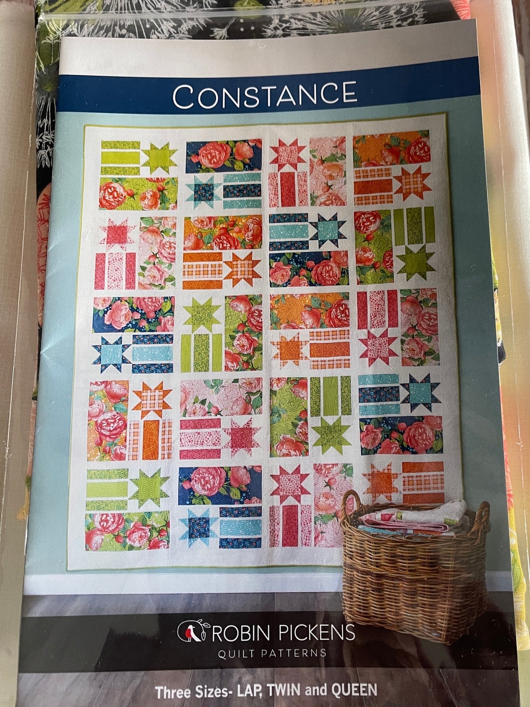 Constance Quilt Kit With Dandi Duo by Robin Pickens Lap or Twin Size - Etsy