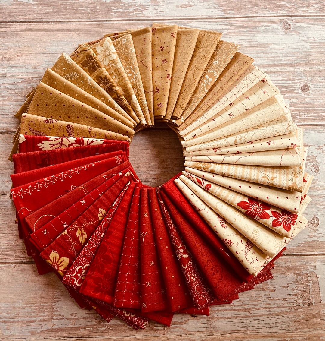 Crazy for Red Fat Quarter Bundle by Minick and Simpson for Moda 39 Skus ...