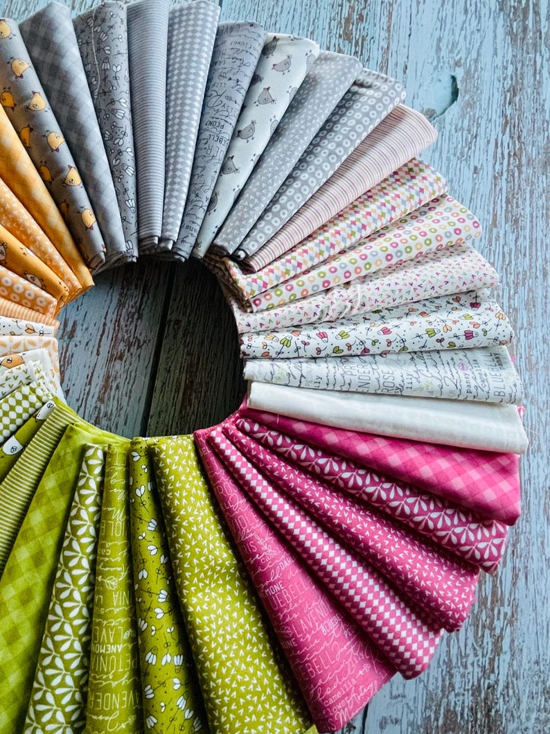 Spring Chicken FQ Bundle - Sweetwater Moda Fabrics - 38 Fat Quarters ...