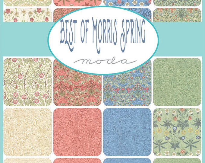 Best of Morris Spring by Moda- 19 Fat Quarter Bundle (18"x22") - 100% ...