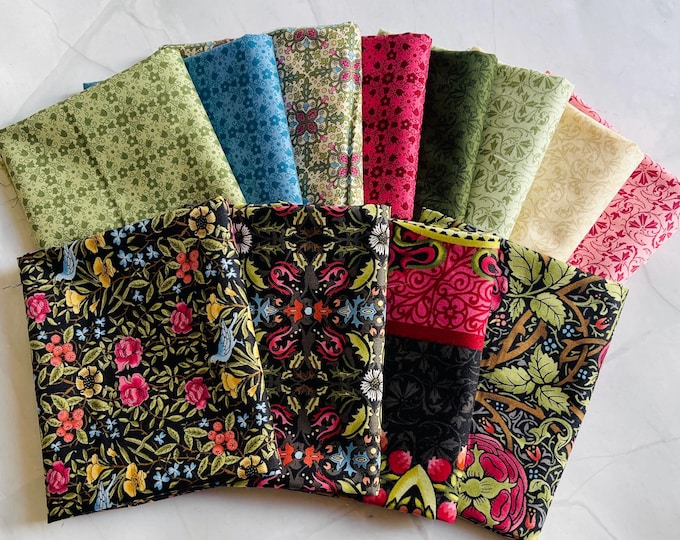 RARE Out of Print Pom Pom De Paris French General 21 Fat Quarter Bundle ...