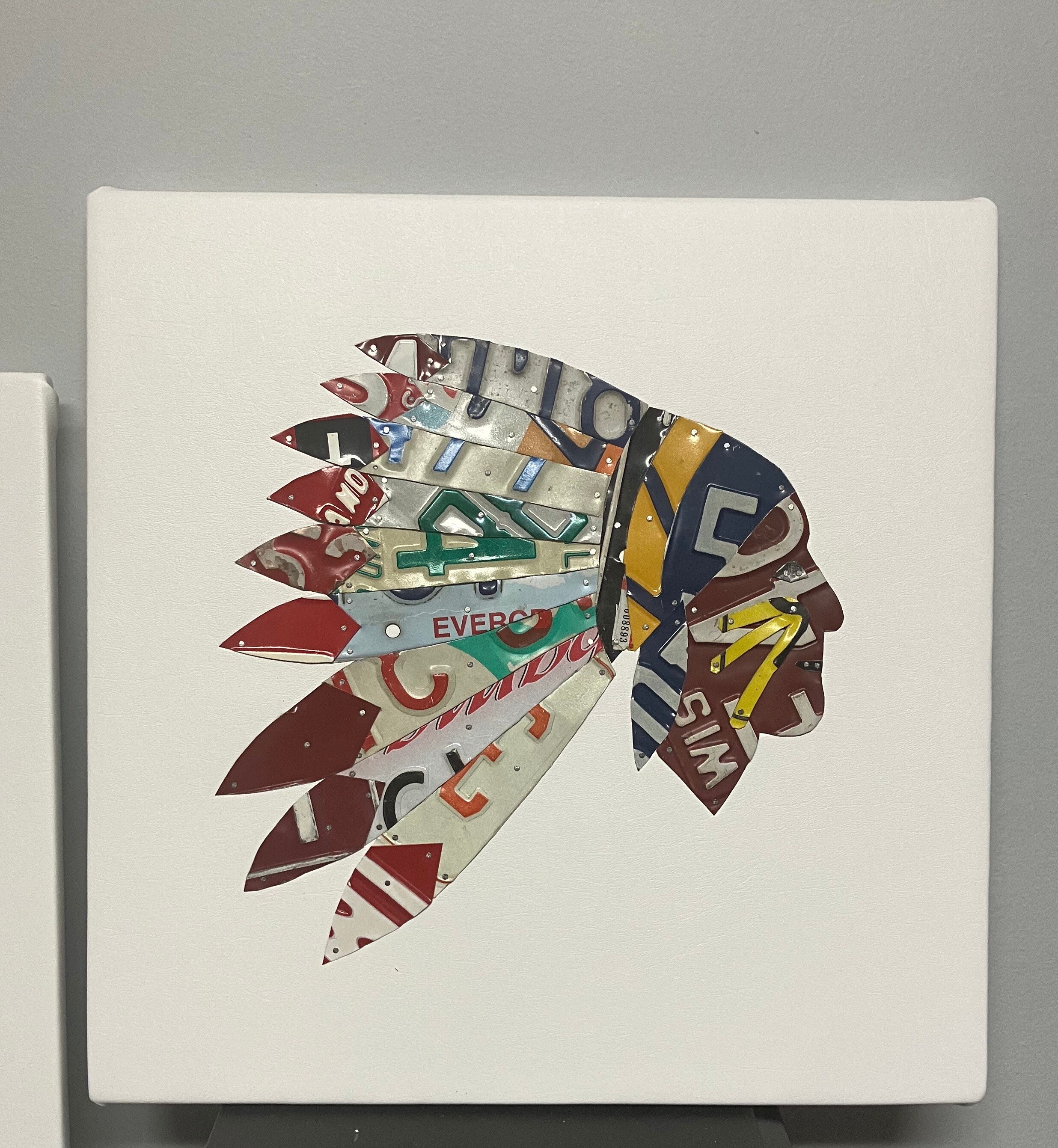 Indian License Plate Art Native Recycled Handmade Folk Art - Etsy