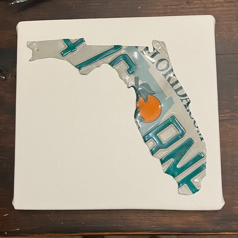 Florida License Plate Art - Etsy