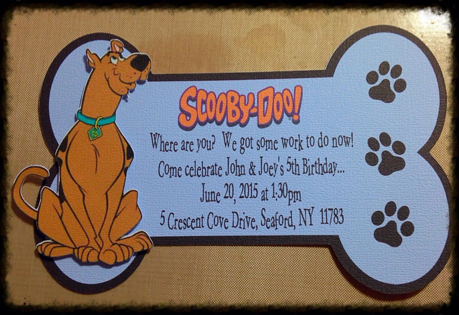 Scooby Doo Inspired Invitations - Etsy