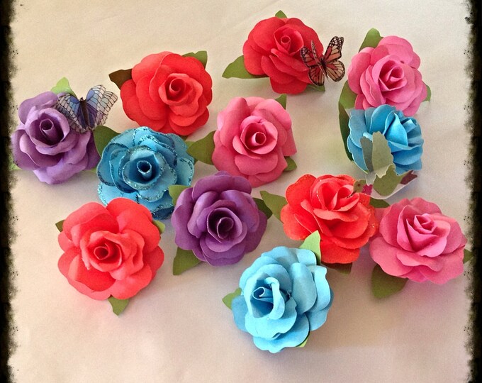 3D Paper Roses - Etsy