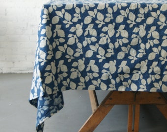 Blue Tablecloth - Etsy