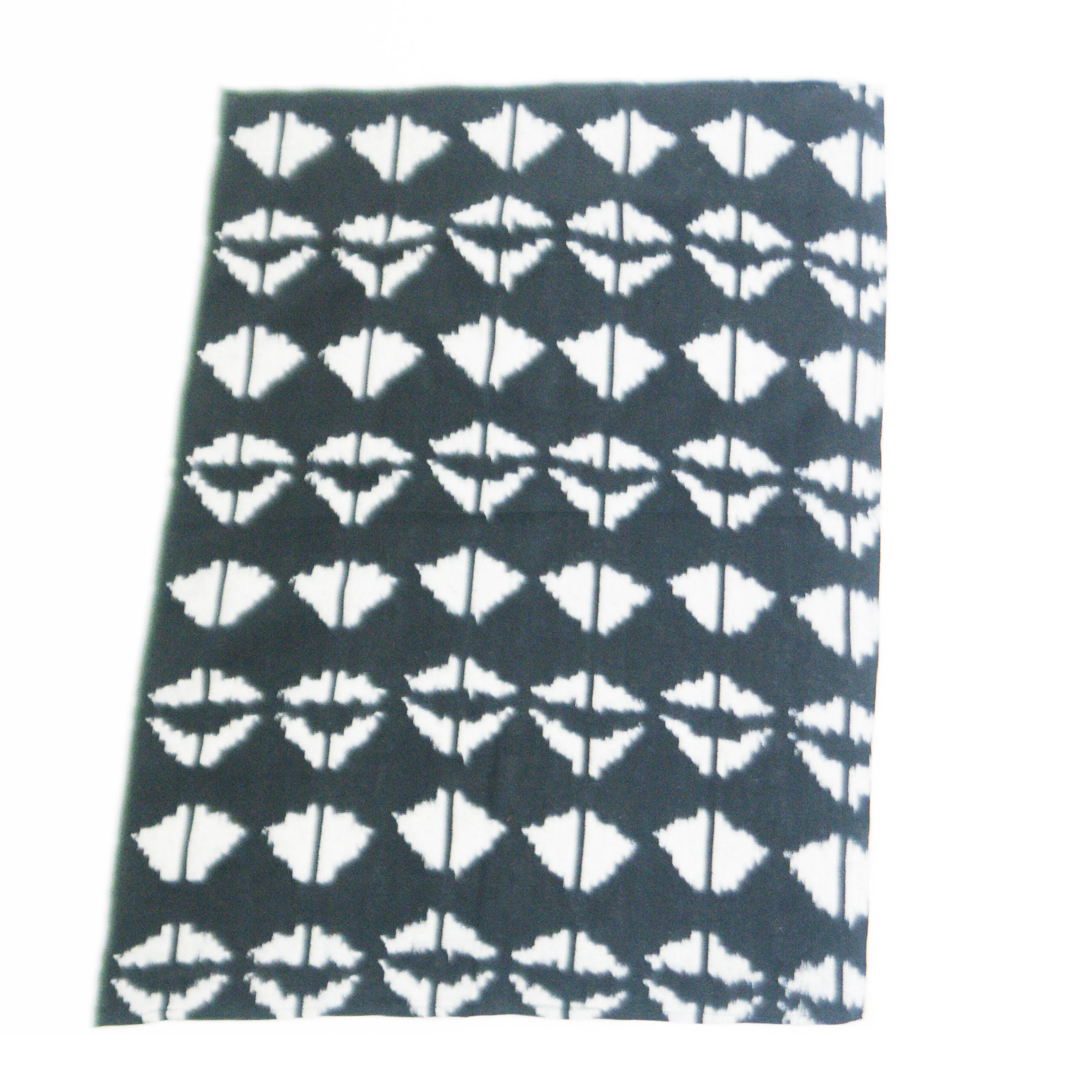 Handwoven Cotton Ikat Black Triangle Tea Towel - Etsy