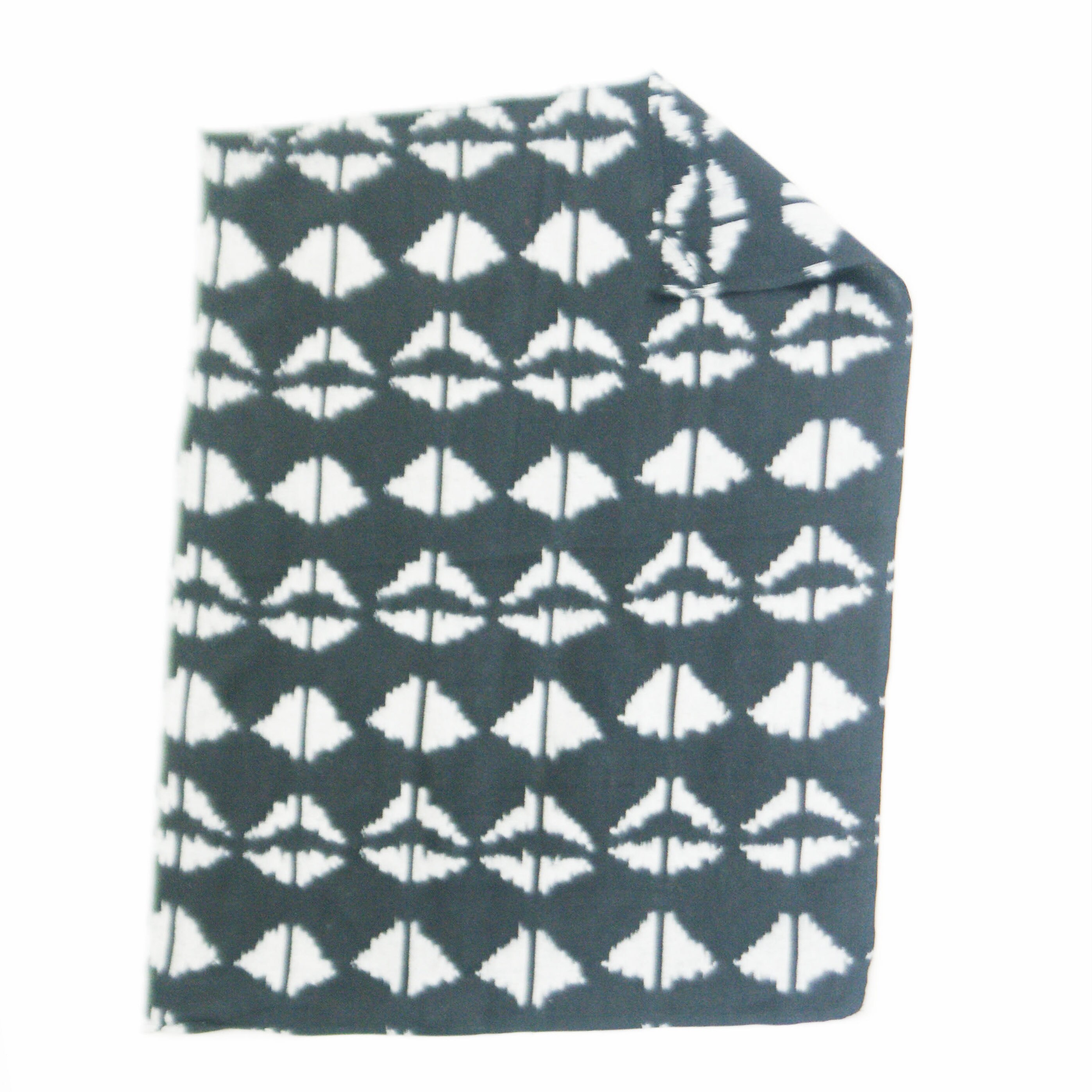 Handwoven Cotton Ikat Black Triangle Tea Towel - Etsy