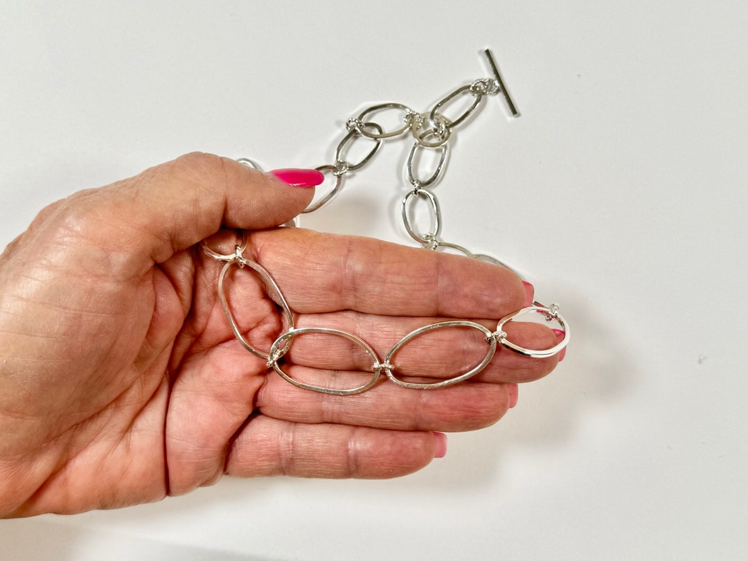 925 Silver Choker Chain Necklace, Minimalist Adjustable Necklace ...