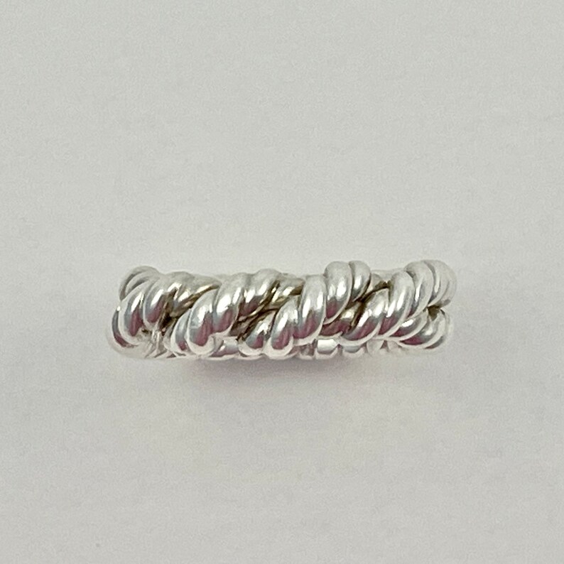 Customized .925 Sterling Cable Ring, Sterling Silver Rope Ring ...