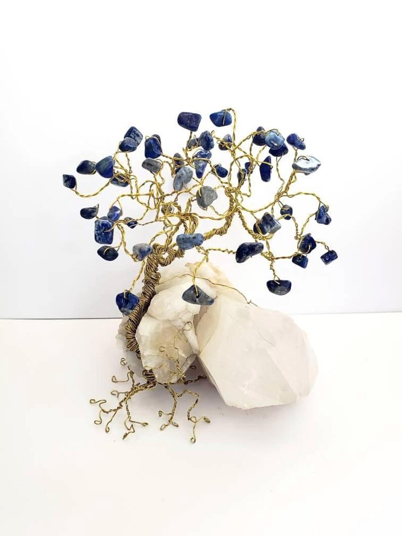 Custom Wire Gemstone Tree, Birthstone Family Tree, Crystal Decor - Etsy