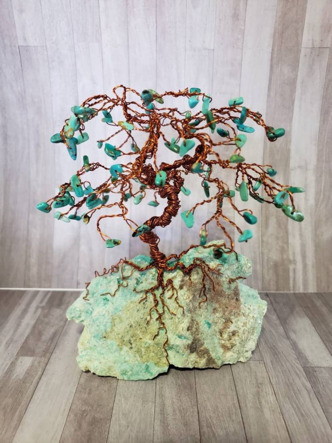 Custom Wire Gem Bonsai Tree Sculpture, Personalized Crystal Tree Gift ...
