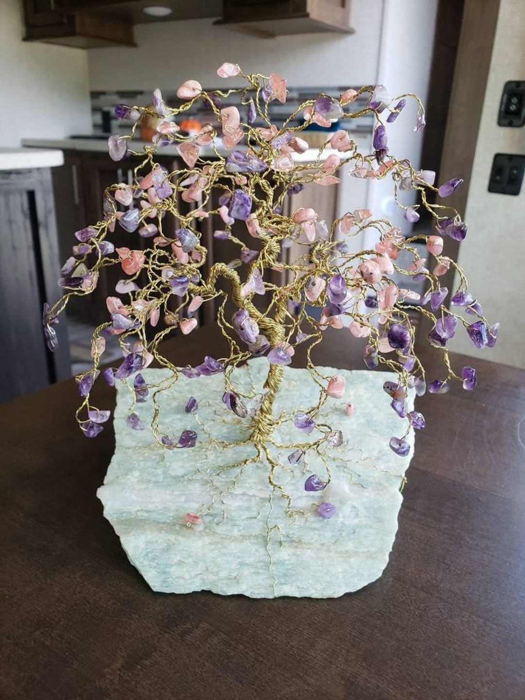 Custom Large Gem Tree Sculpture, Pick Your Gems & Wire Color ...