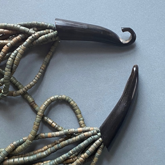 GERDA LYNGGAARD MONIES Multi Strand Olive Green and T… - Gem