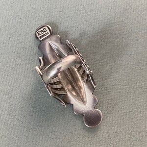 ESS STERLING Navajo Ring by Edison Sandy Smith - Etsy