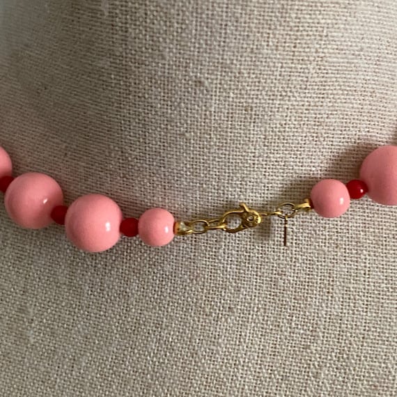 Charming 1980s MONET Cherry Red & Shades of Pink Luci… - Gem