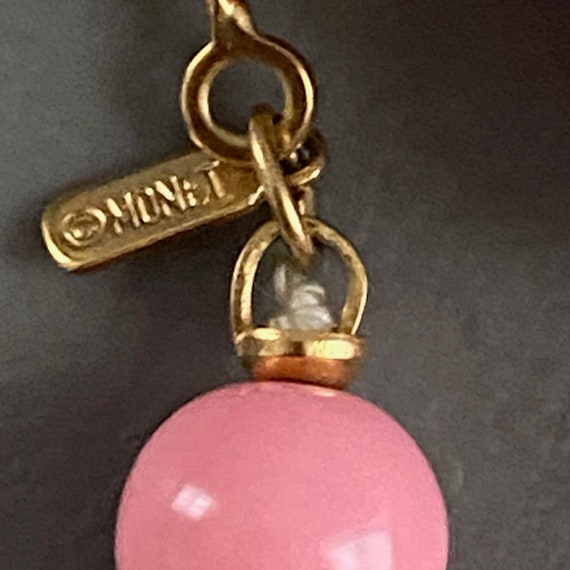 Charming 1980s MONET Cherry Red & Shades of Pink Luci… - Gem