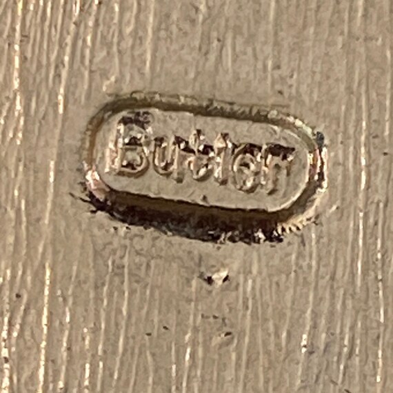 Whimsical BUTLER Moon & Stars Brooch / Earring Set - Gem