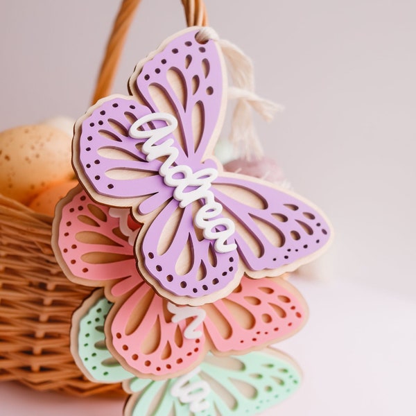 Personalized Butterfly Tag - Etsy