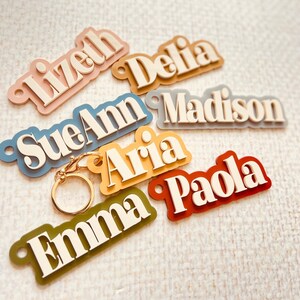 Backpack Personalized Tags, Back to School Name Tag, Custom Bag Tag ...