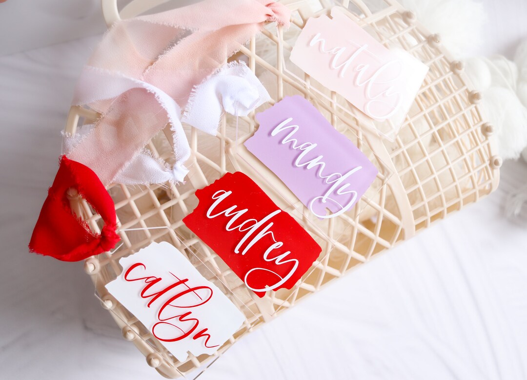 Name Tag, Day Gift for Kids, Gift, Name Tags, Valentines Basket Tag ...