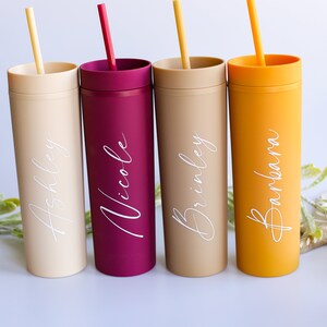 Personalized Tumbler | Neutral Colors Tumbler | Coworker Gift ...
