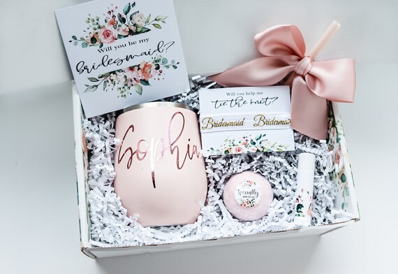 Maid Of Honor Proposal Box Will You Be My Bridesmaid Box Will Etsy