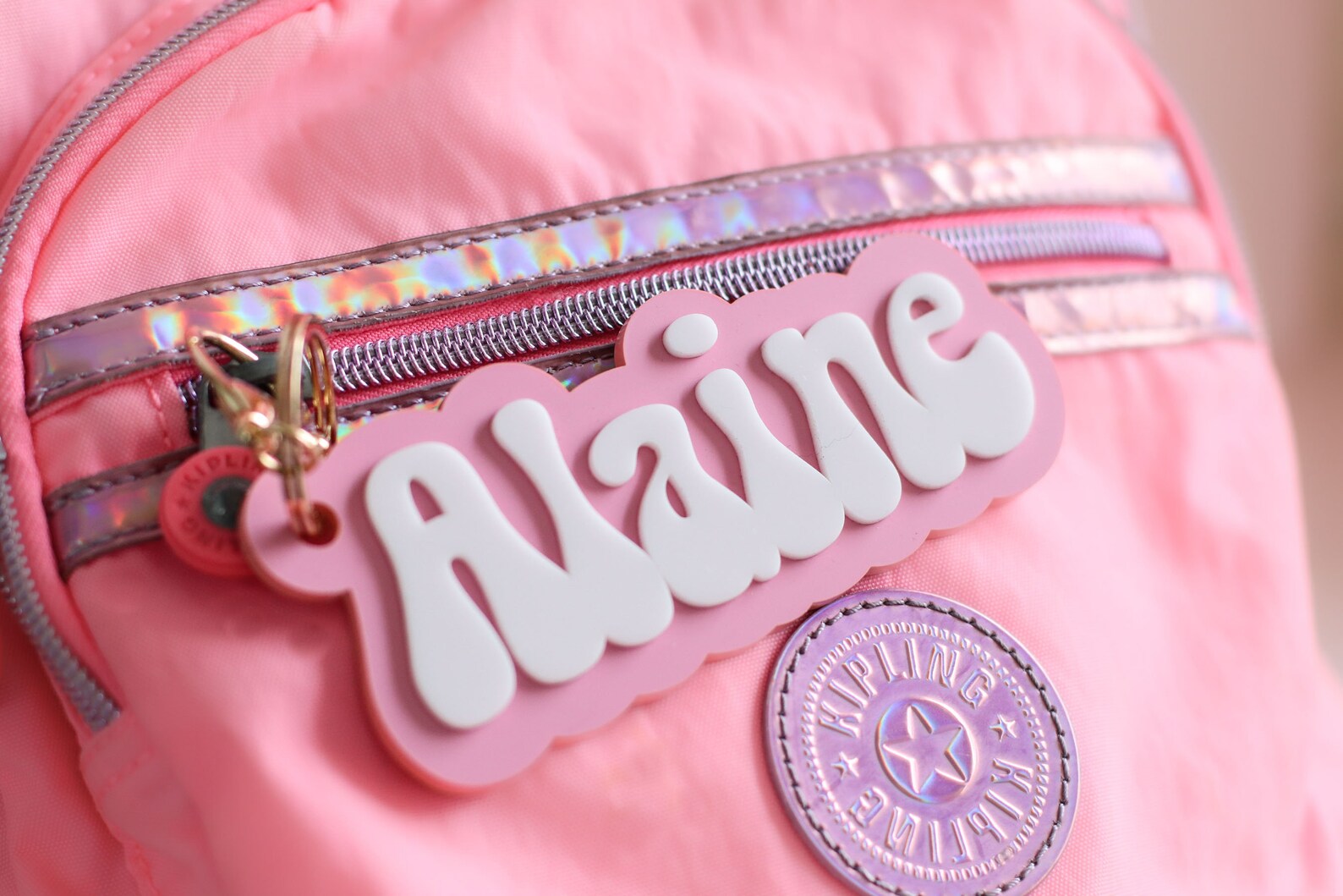 Backpack Tag Personalized Keychain for Kids Custom Name Tag - Etsy