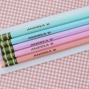 Custom Personalized Pastel Pencils, Neon Pencils, Engraved Pencils for ...