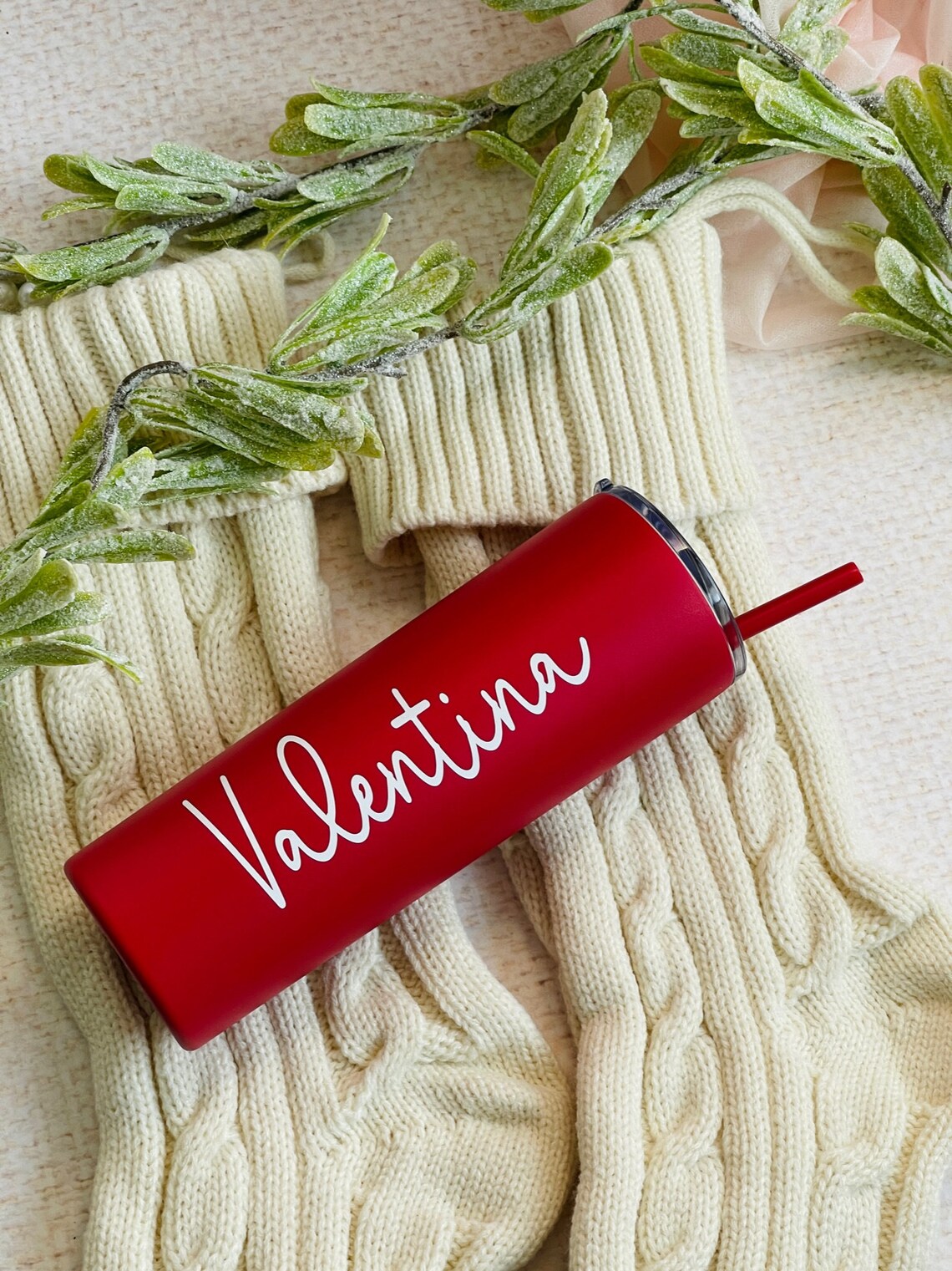 Custom Tumbler With Name Red Tumbler Cup Stainless Steel - Etsy