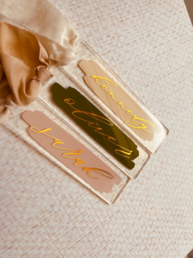 Personalized Bookmark Acrylic Book Mark Bookmark - Etsy