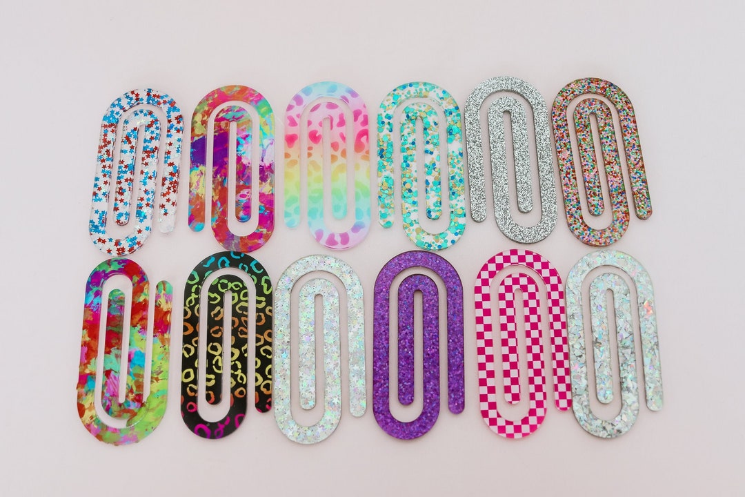 Paper Clip Bookmark, Page Marker Acrylic Clip, Book Club Gift, Book ...