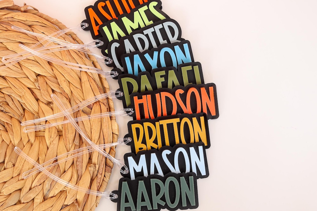 Water Bottle Name Tag | Water Bottle Keychain | Name Tag | Personalized ...