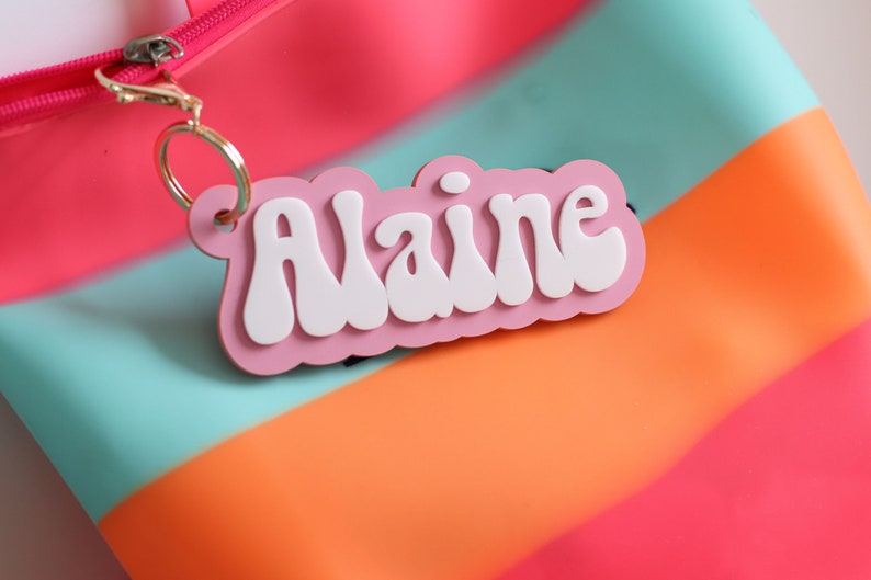 Backpack Tag, Personalized Keychain for Kids, Custom Name Tag for Boys ...