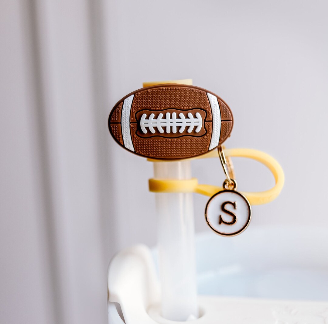 Football Straw Topper, Football Tumbler Accessories, Football Stanley ...