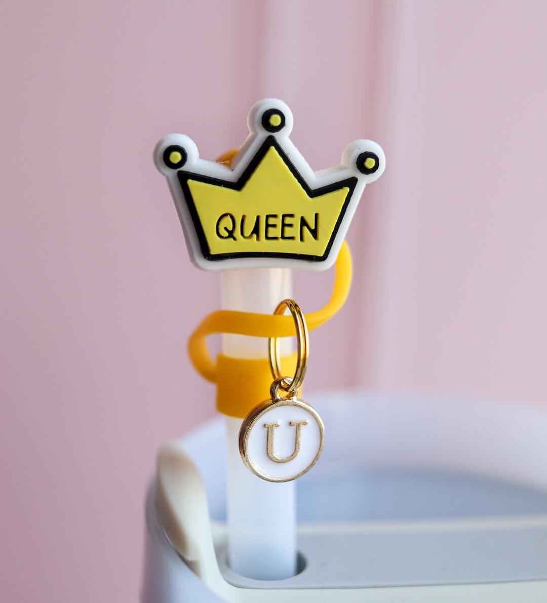 Straw Topper, Queen Straw Topper, Self Love, Self Worth, Personalized ...