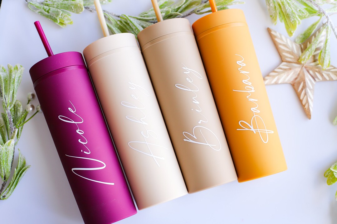 Personalized Tumbler | Neutral Colors Tumbler | Coworker Gift ...