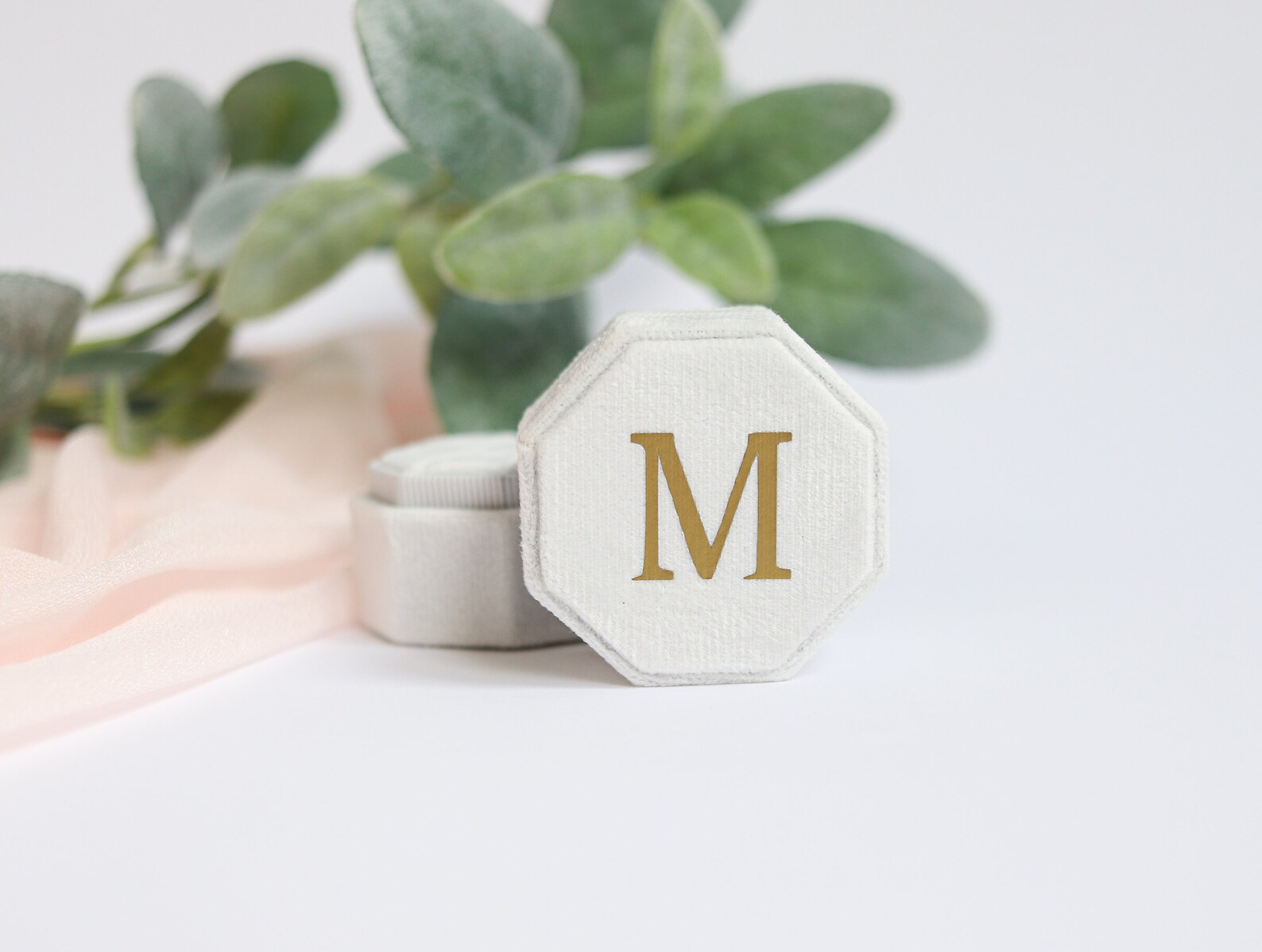 Mrs Ring Box Wedding Ring Box Engagement Ring Box Hexagon Velvet Ring ...