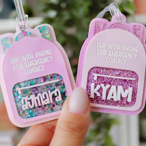 Emergency Contact Backpack Tag, NFC Tag, Tap Bag Tag, Special Needs ...