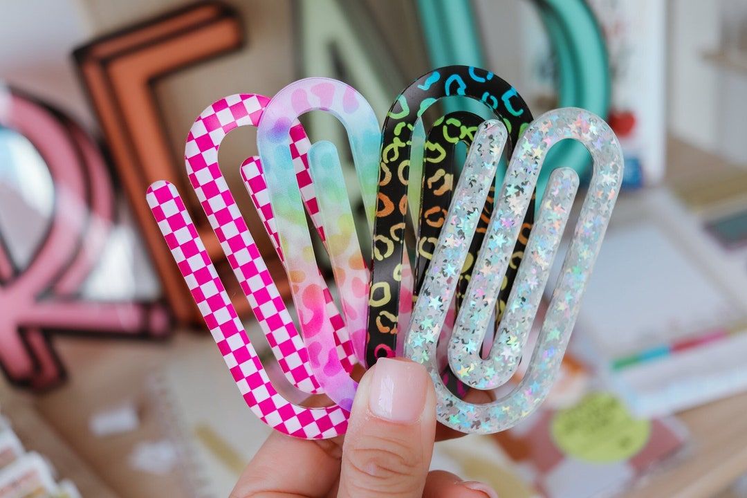 Clip Bookmark Acrylic, Paper Clip Page Marker, Book Lover Gift, Teacher ...