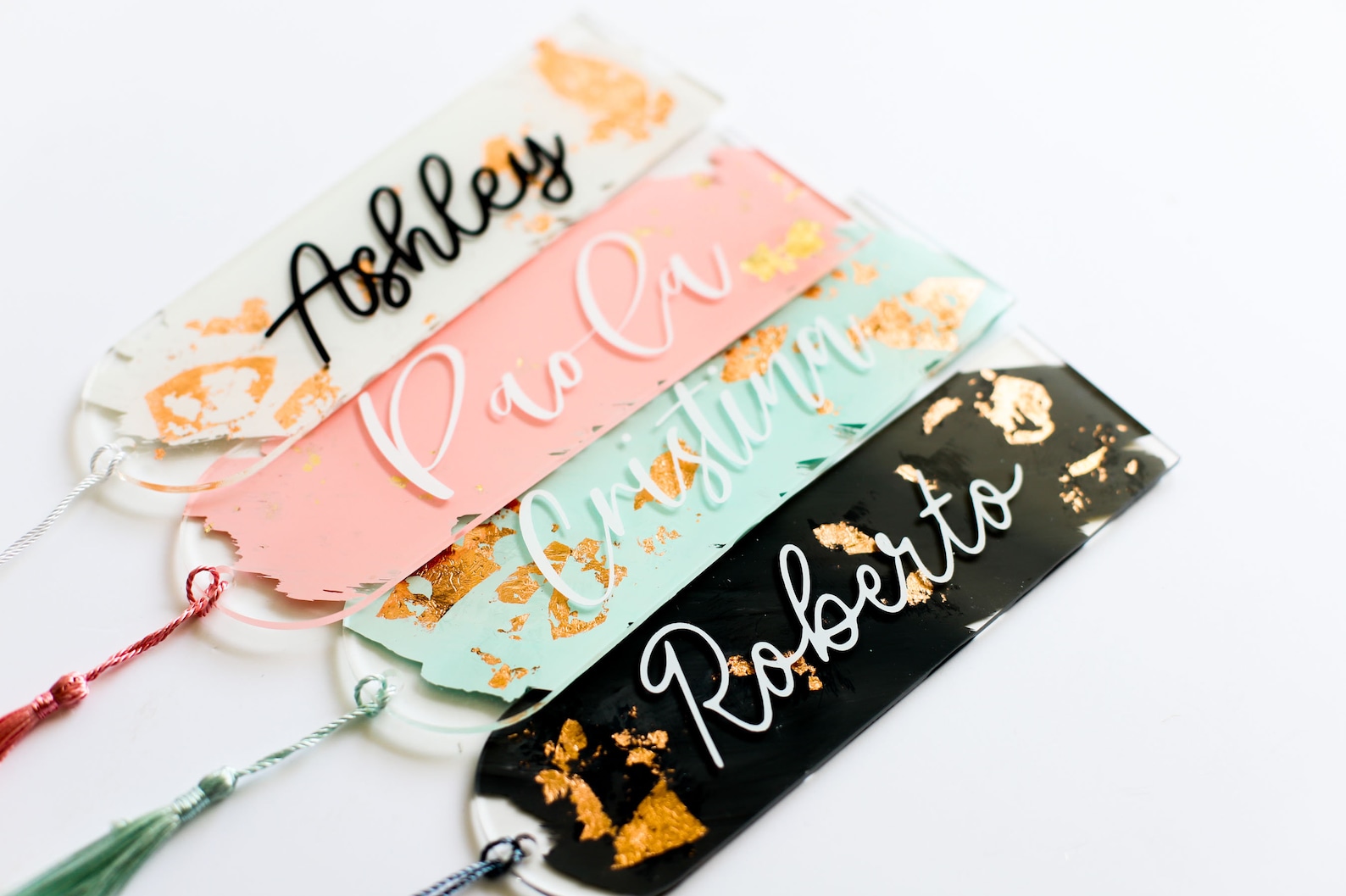 Personalized Bookmark Acrylic Bookmark With Name Painted - Etsy