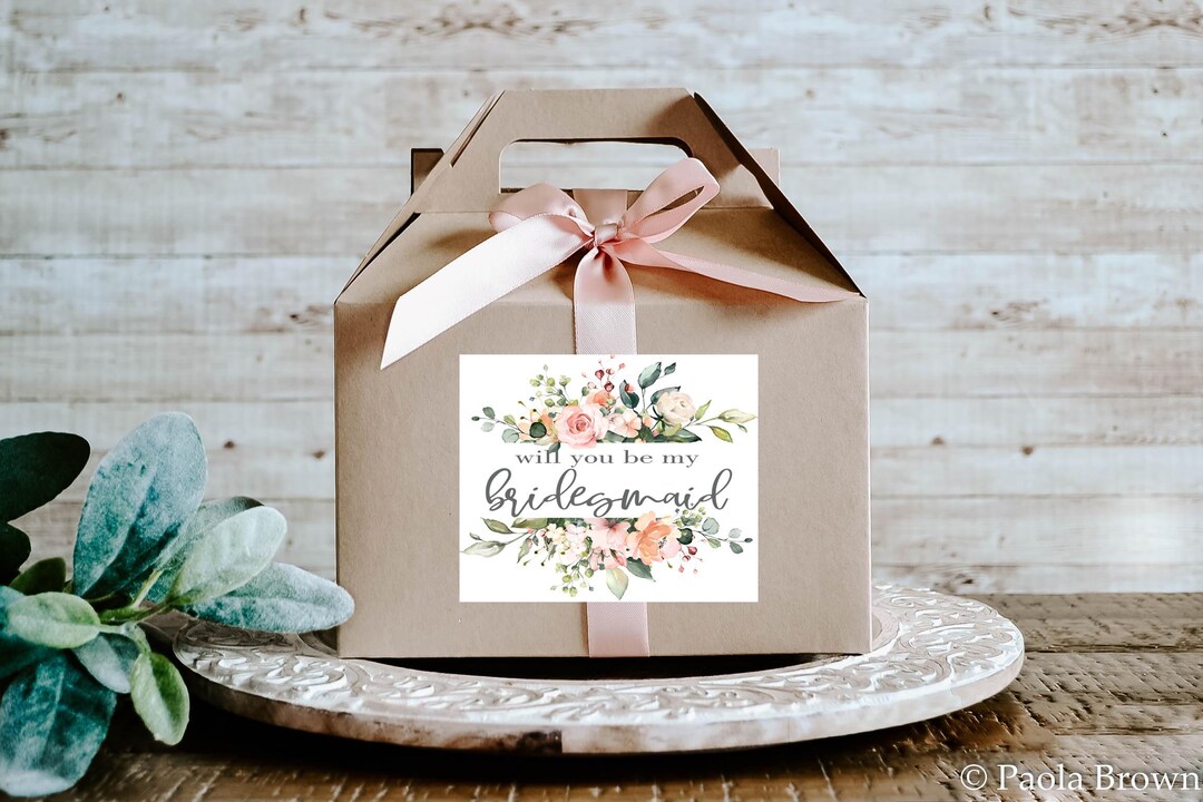 Personalized Gable Box Great Gift Box for Bridesmaids, Groomsmen ...