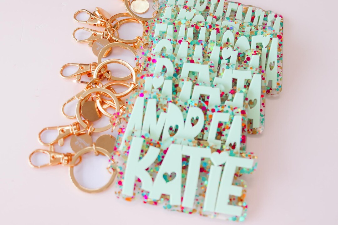 Backpack Keychain Backpack Charm- Bag Tag- Personalized Backpack Name ...