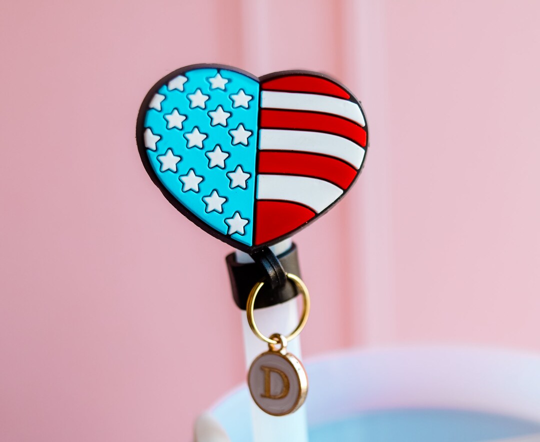 Straw Topper, US Flag Straw Topper, Patriotic Merch, 4th of July Merch ...