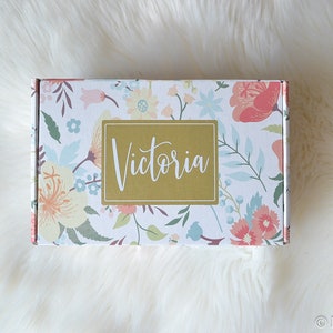 Personalized Gift Box With Name | Custom Gift Box With Lid | Valentine ...