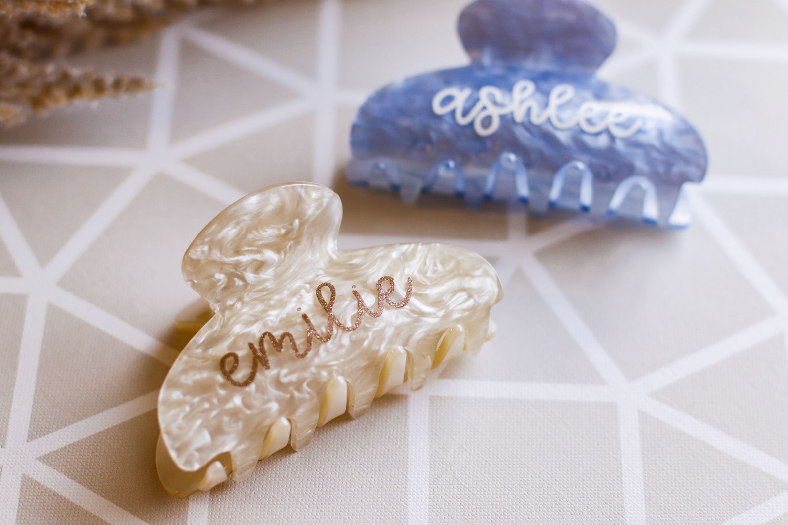 Personalized Hair Claw, Custom Hair Claw, Bridesmaid Gift Wedding Gift ...